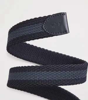 Paul & Shark Woven Cotton Reversible Belt