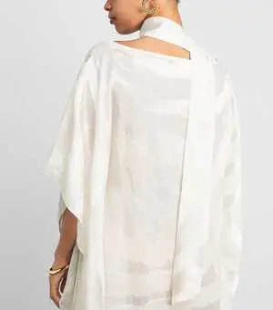 TALLER MARMO Asymmetrical Striped Kaftan