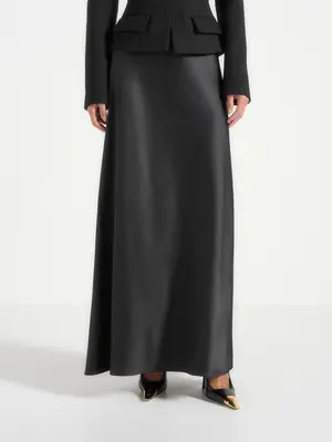 Manière De Voir Grace Boucle Blazer Satin Maxi Dress