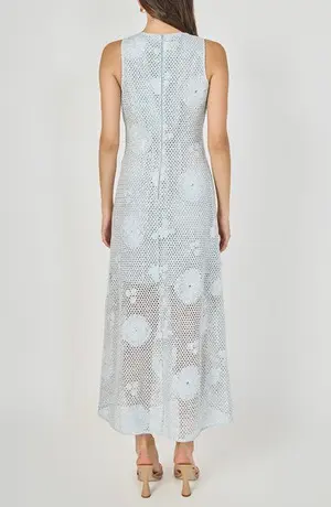 Endless Rose Texture Sleeveless Maxi Dress