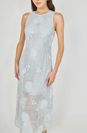 Endless Rose Texture Sleeveless Maxi Dress