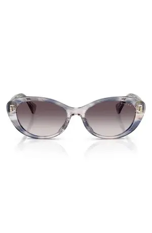 Ralph Lauren RALPH Oval Sunglasses Grey Havana/grey Gradient