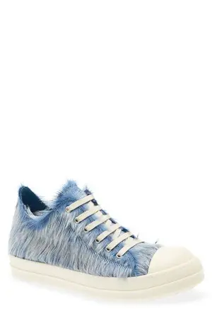 Rick Owens Low Sneaks Genuine Calf Hair Sneaker