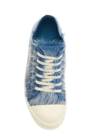 Rick Owens Low Sneaks Genuine Calf Hair Sneaker