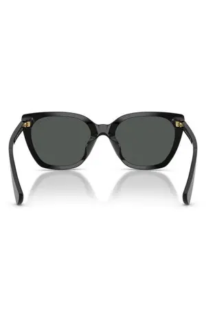 Ralph Lauren Butterfly Sunglasses - Shiny Black/light Grey