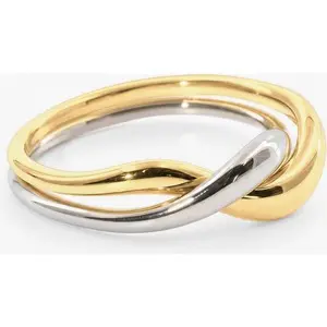 MEIDEYA Love Wave Ring - Gold-silver