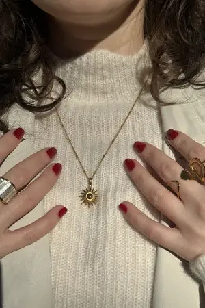 MEIDEYA Lyra Sun Pendant Necklace