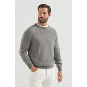 Brunello Cucinelli Cashmere Sweatshirt-style Sweater - Dark Grey
