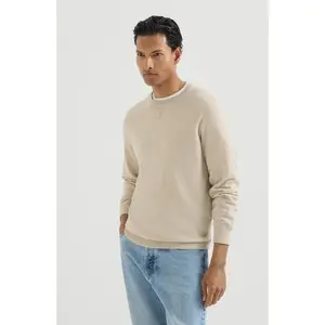 Brunello Cucinelli Cashmere Sweatshirt-style Sweater - Sand