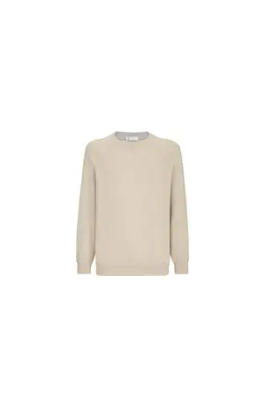 Brunello Cucinelli Cashmere Sweatshirt-style Sweater - Sand