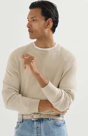 Brunello Cucinelli Cashmere Sweatshirt-style Sweater - Sand
