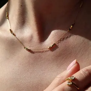 MEIDEYA Square Beads Choker