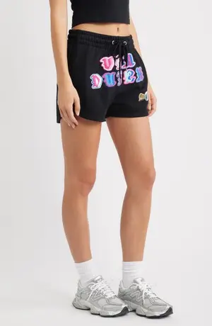 VON DUTCH Logo French Terry Shorts