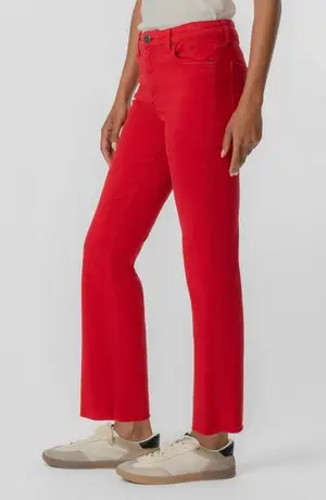 Kut From The Kloth Kelsey Raw Hem Ankle Flare Jeans