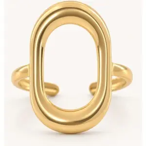 MEIDEYA Open Oval Ring - Gold