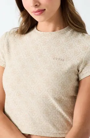 Guess 4g Allover Logo Graphic T-shirt