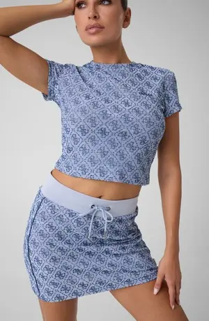 Guess Allover Logo Graphic T-shirt