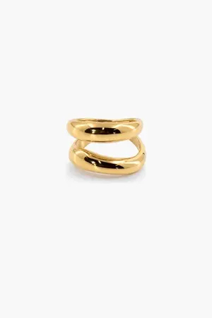MEIDEYA Double Wave Ring - Gold