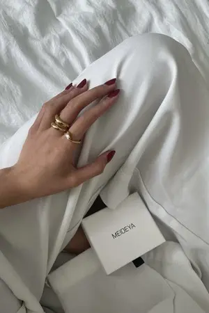 MEIDEYA Double Wave Ring