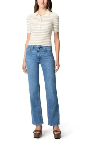 Paige Summit Stripe Organic Cotton Blend Top