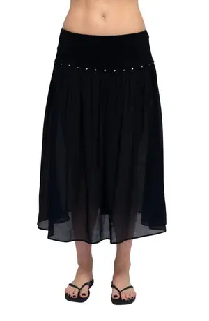 FIND ME NOW Yuna Midi Skirt - Black