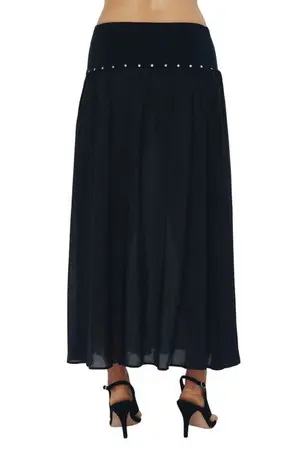 FIND ME NOW Yuna Midi Skirt - Black