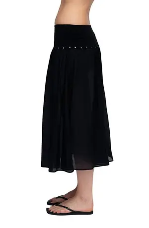 FIND ME NOW Yuna Midi Skirt - Black