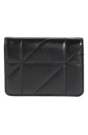 Saint Laurent Jamie Carré Rive Gauche Matelassé Leather Bifold Card Case