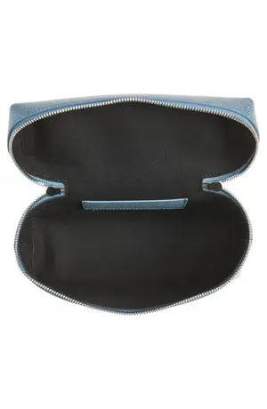 Victoria Beckham Dorian Leather Vanity Case Bag - Agave Blue
