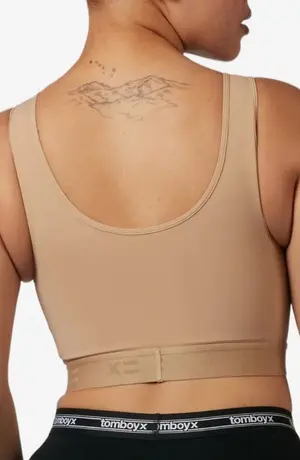TOMBOYX Compression Plus Crop Top - Chai