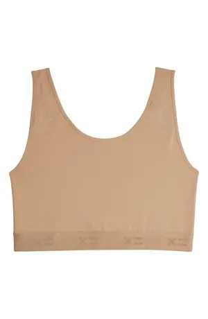 TOMBOYX Compression Plus Crop Top - Chai