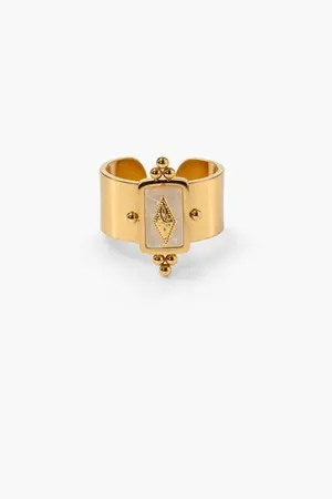 MEIDEYA Royal Knight Signet Ring - Gold