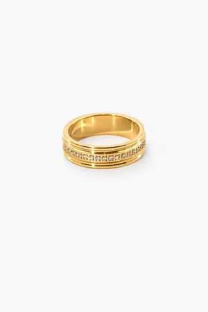 MEIDEYA Eternal Sparkle Band Ring - Gold