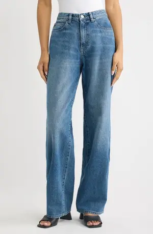 DL1961 Kaylen High Waist Wide Leg Jeans - Authentic