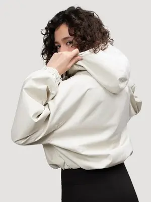 JACK1T Orpheus Cropped Jacket - Cream