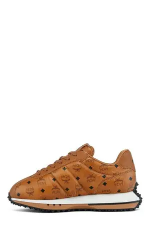 Mcm Quilted Monogram Leather Low Top Sneakers