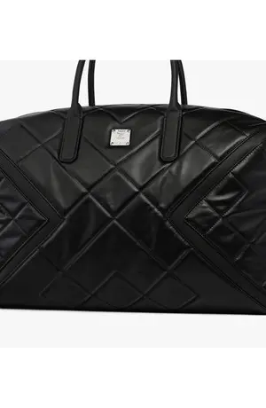 Mcm X-large Ottomar Weekender In Diamond Quilted Leather
