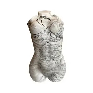 BY SHAX Marbled Lady Bust - White