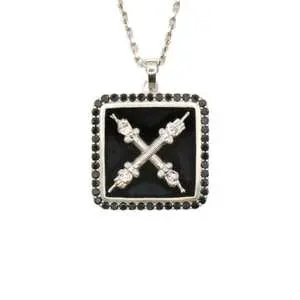 APRÈS YOUTH Black / Silver Introvert Black Diamond Necklace - Black/silver