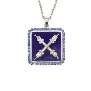 APRÈS YOUTH Blue / Silver Introvert Sapphire Necklace - Blue/silver