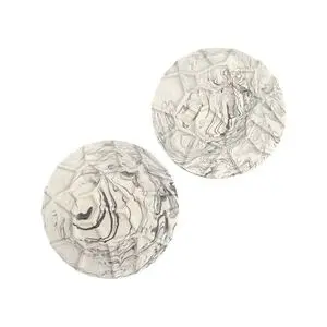 BY SHAX Webbed Coasters Marbled - White
