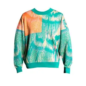 ESSIEN & EMRE Alatus Merino Wool Knitted Pattern Jumper - Green