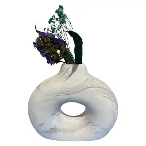 BY SHAX Doughnut Vases - White