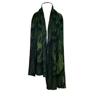 ESSIEN & EMRE Volucer Pattern Merino Wool Scarf Forest - Green