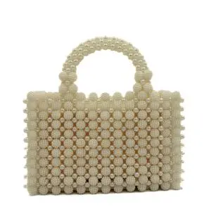BIJOUCREATES Pearl Blossom Bead Bag
