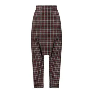 EMANMOON Plaid Pants - Red