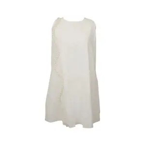 MUDA CLOTHING FZ LLC Pearl Short Linen Dress - White
