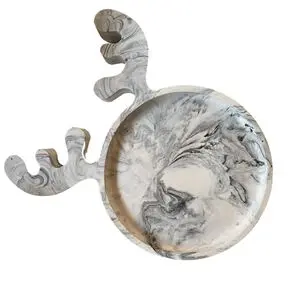 BY SHAX Reindeer Tray - White