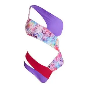 SANCHA THE BRAND Red / White Calidi Cobra One Piece Swimsuit - Red/white