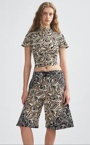 DAR ZÉRO STUDIO Silk Faille Board Shorts